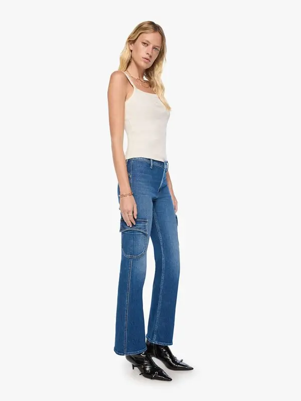 MOTHER The Draw Hustler Skimp Spare Me Drama Jeans - Blue