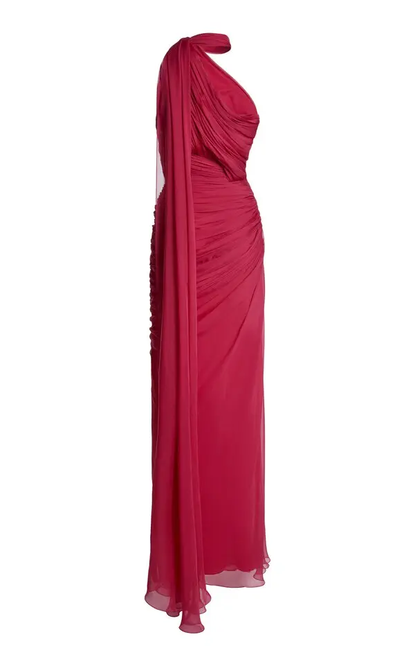 Zuhair Murad Chiffon One-shoulder Long Dress