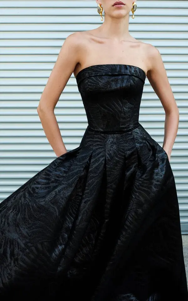 Zuhair Murad Heavy Jacquard Gown Dress