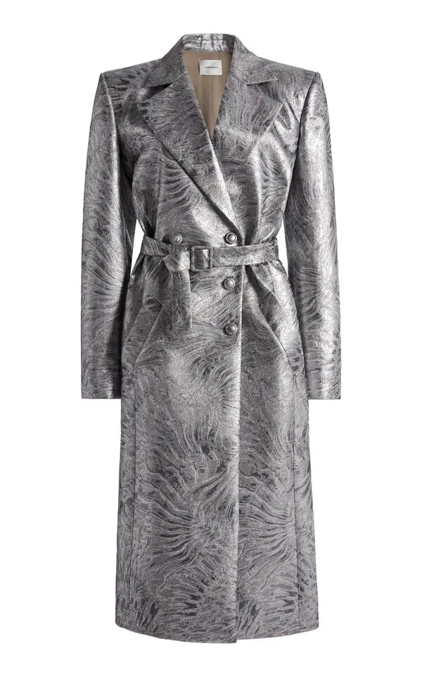 Zuhair Murad Heavy Jacquard Double Breasted Coat