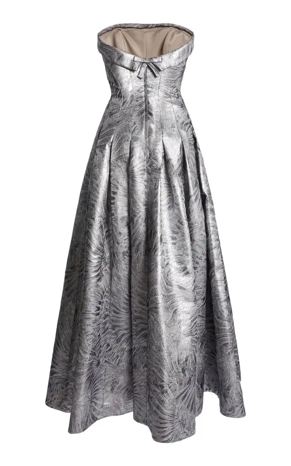 Zuhair Murad Heavy Jacquard Ankle Dress