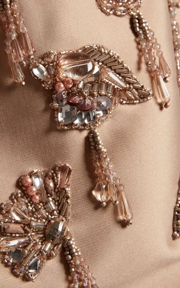 Zuhair Murad Mikado Embroidered Off-shoulder Ankle/dress