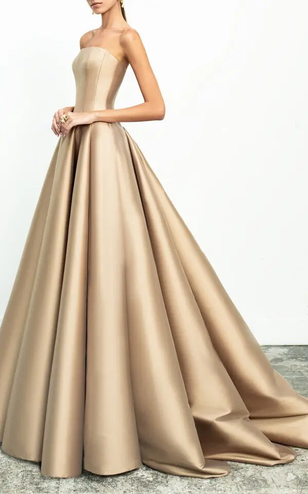 Zuhair Murad Mikado Corset Gown Dress