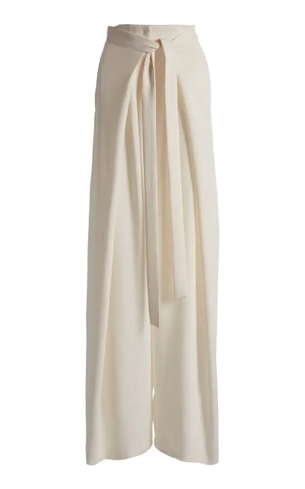 Zuhair Murad Heavy Cady Wide Bottoms/pants