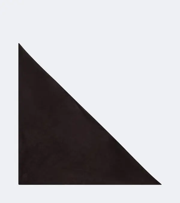 Magda Butrym Suede Head Scarf - Brown