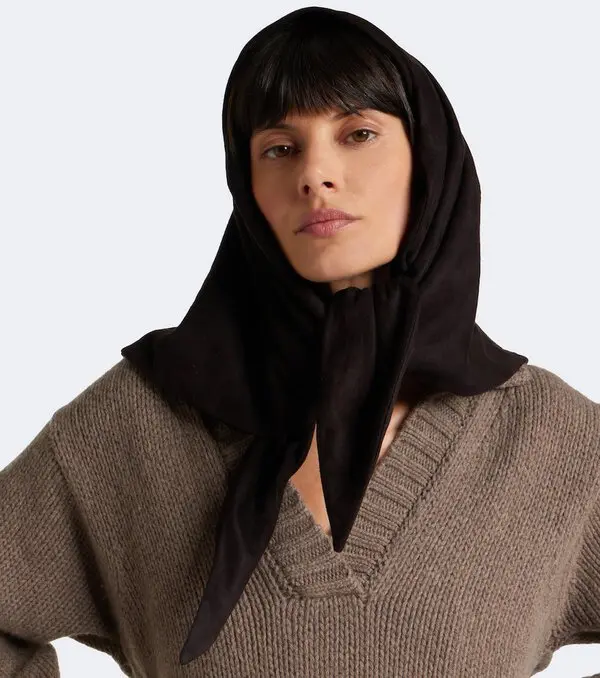 Magda Butrym Suede Head Scarf