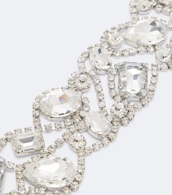 Magda Butrym Crystal Embellished Necklace - Silver