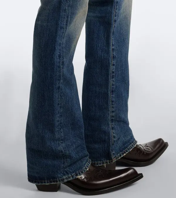 Acne Studios Faded Bootcut Jeans - Blue