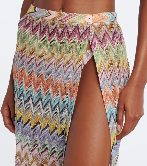 Missoni Zigzag Lam� Beach Cover-up