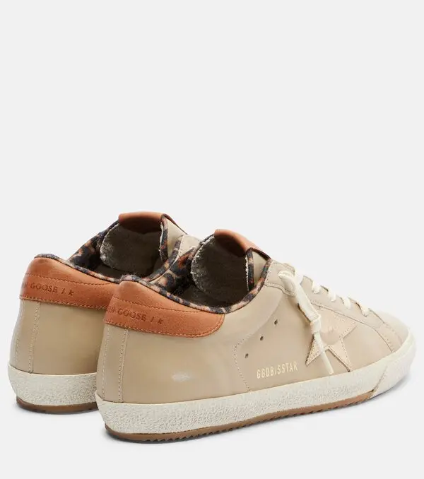 GOLDEN GOOSE Super-star Leather Sneakers - Beige