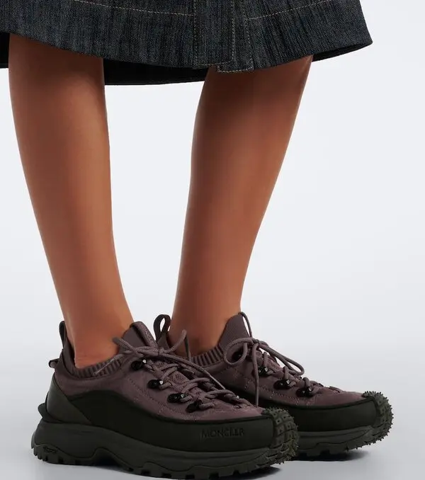 Moncler Trailgrip Lite3 Suede Sneakers - Purple