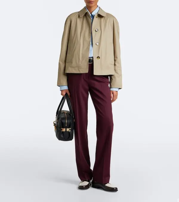 Burberry Wool Straight Pants
