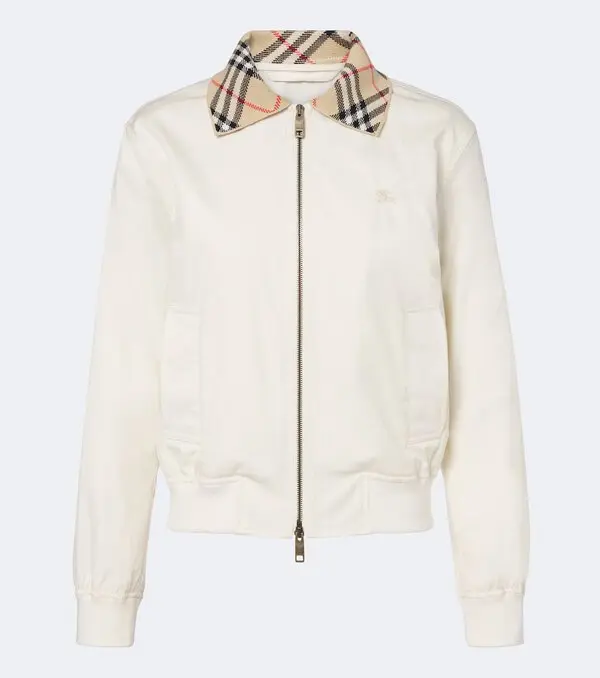 Burberry Cotton Blouson Jacket - White