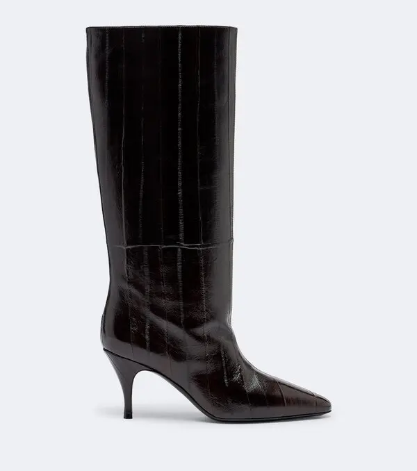 HERBERT LEVINE Silhouette Leather Knee-high Boots