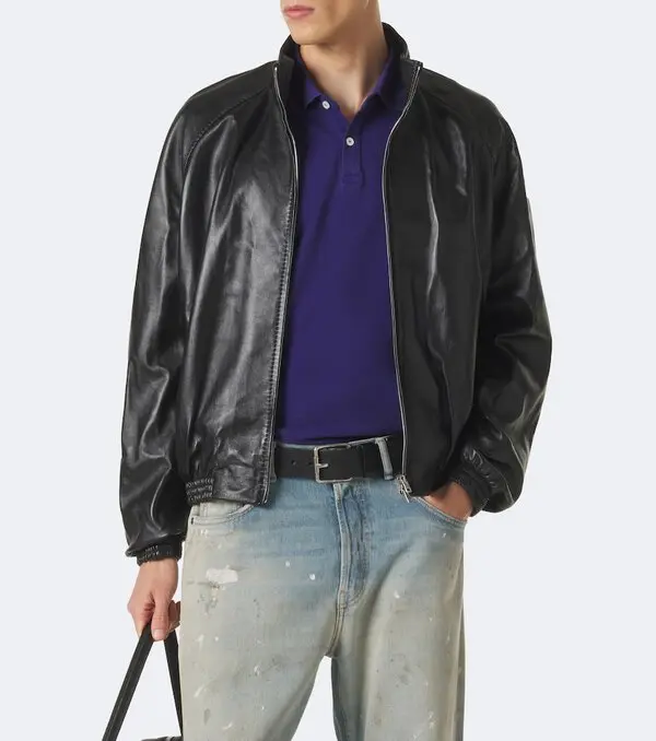 Acne Studios Lokot Leather Jacket - Black