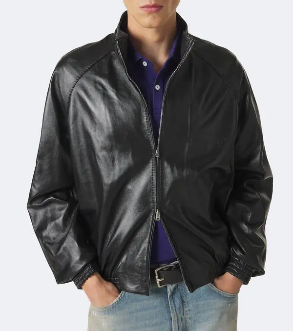 Acne Studios Lokot Leather Jacket - Black
