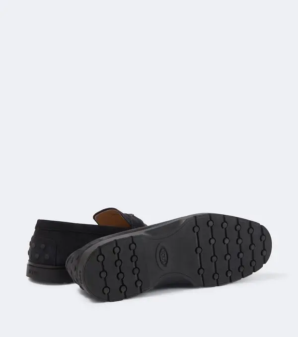 TOD'S Suede Penny Loafers
