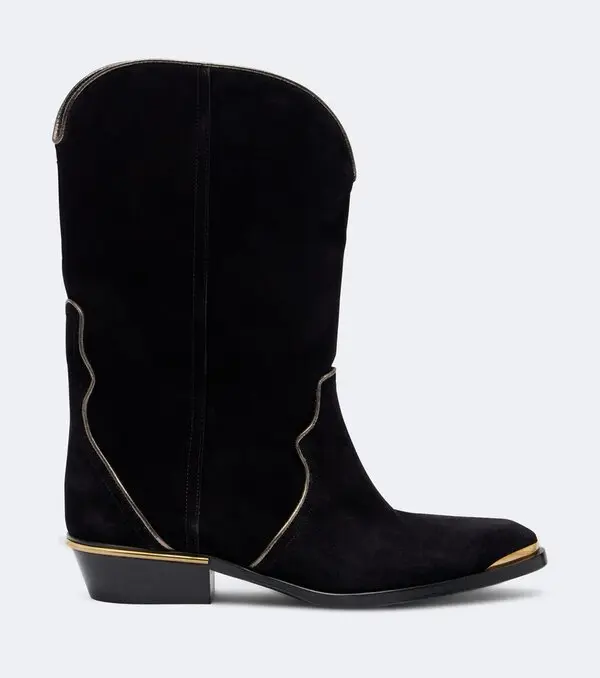 Isabel Marant Étoile Elbini Suede Cowboy Boots