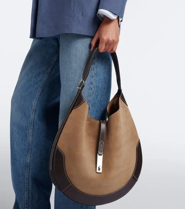 Polo Ralph Lauren Suede Shoulder Bag