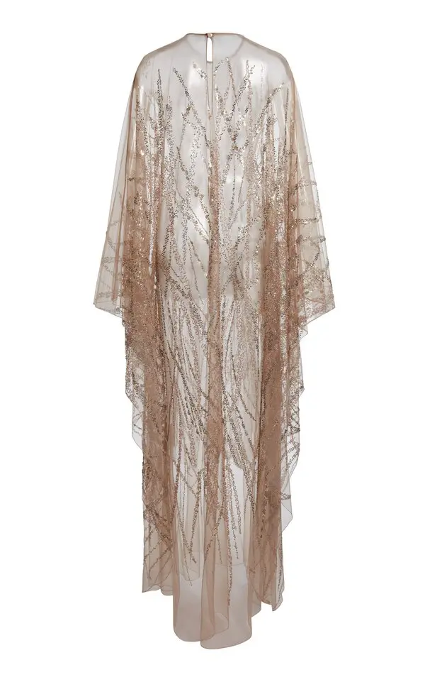 Zuhair Murad Posidonia Stone Embroidered Kaftan