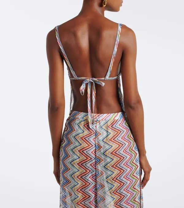Missoni Zigzag Open-back Top - Multicoloured