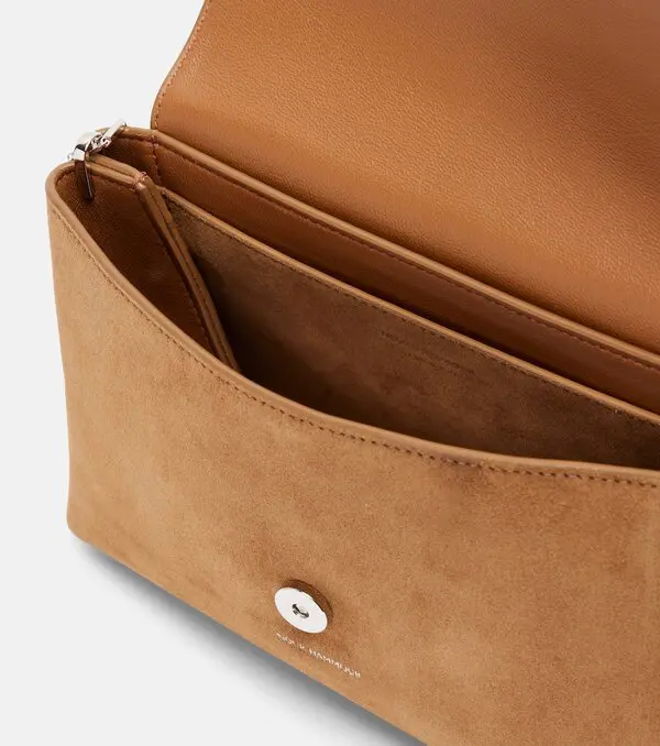 Nour Hammour Zeina Suede Shoulder Bag