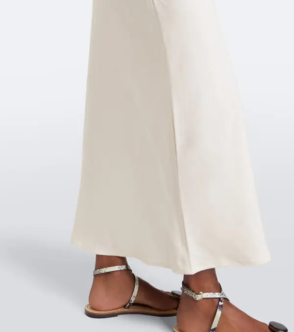 Rixo Maeva Lace-trimmed Linen-blend Maxi Dress - White