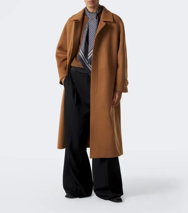 Saint Laurent Pleated Wool Wide-leg Pants