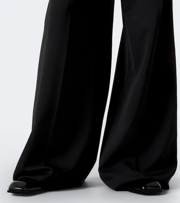 Saint Laurent Pleated Wool Wide-leg Pants