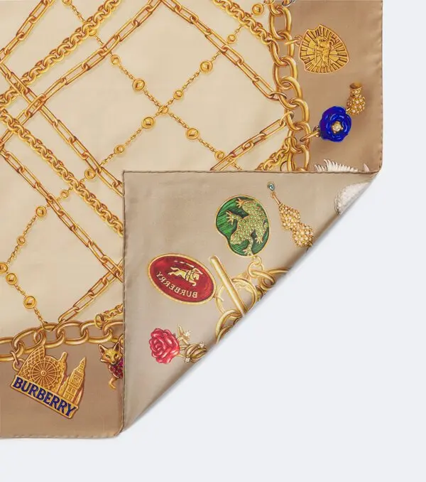 Burberry Printed Silk Twill Scarf