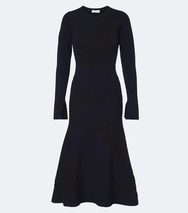 Erdem Jacquard Midi Dress - Blue