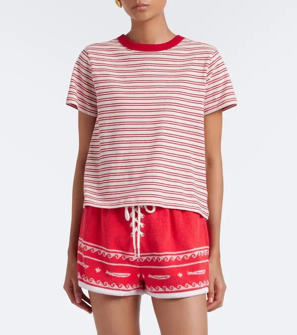 Posse Cody Cotton Terry Shorts - Red