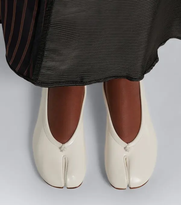 MAISON MARGIELA Tabi Leather Ballet Flats