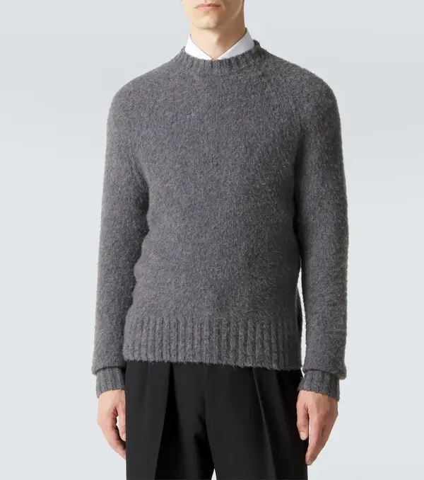 TOM FORD Cashmere Crew Neck Sweater - Grey