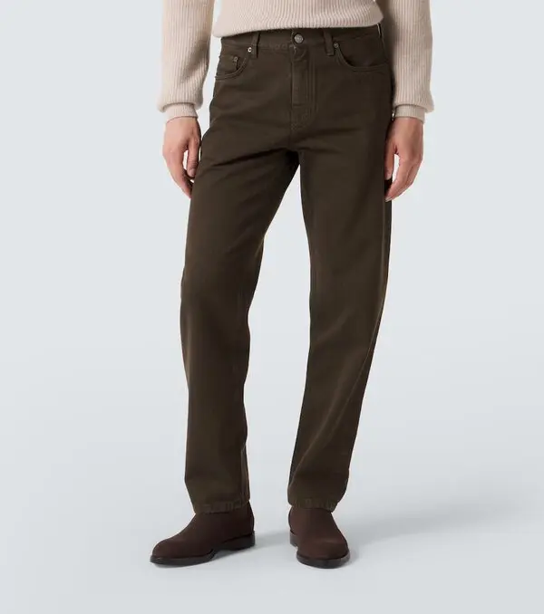 Zegna Straight Jeans In Cashmere