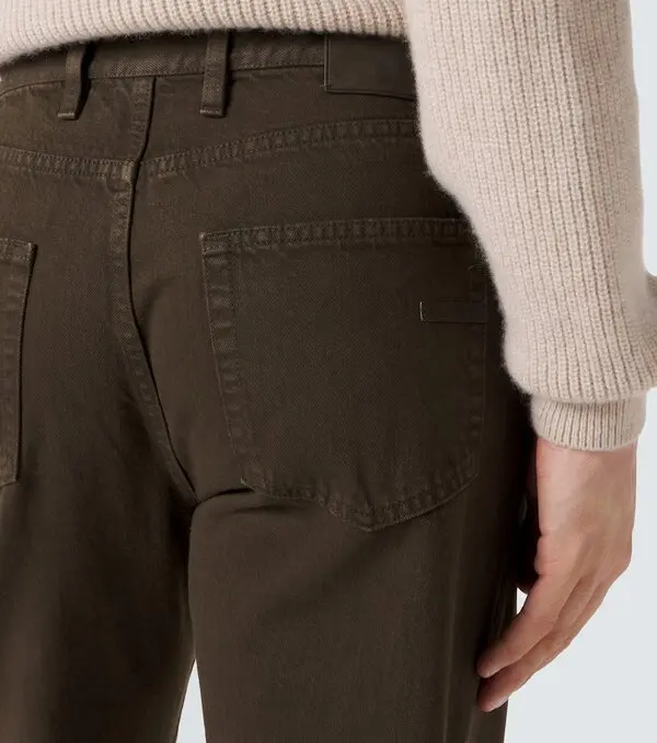 Zegna Straight Jeans In Cashmere