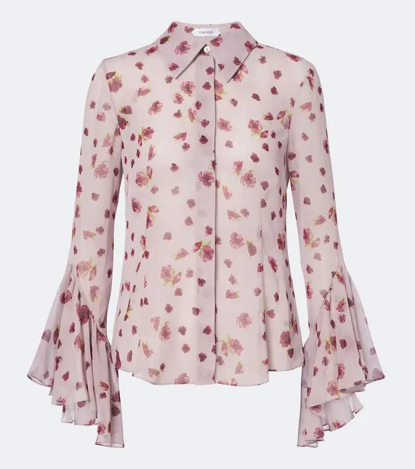 MARKARIAN Wilma Floral Chiffon Shirt - Pink