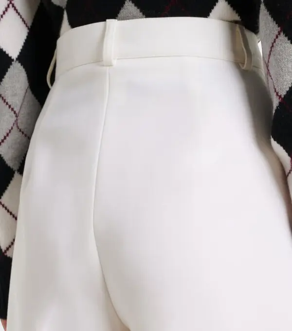 Max Mara Pleated Wool-blend Bermuda Shorts