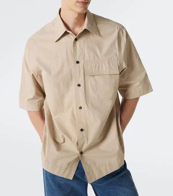 Bottega Veneta Cotton Canvas Shirt - Beige
