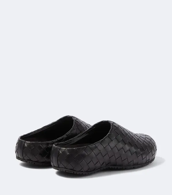 Bottega Veneta Klog Intrecciato Leather Mules