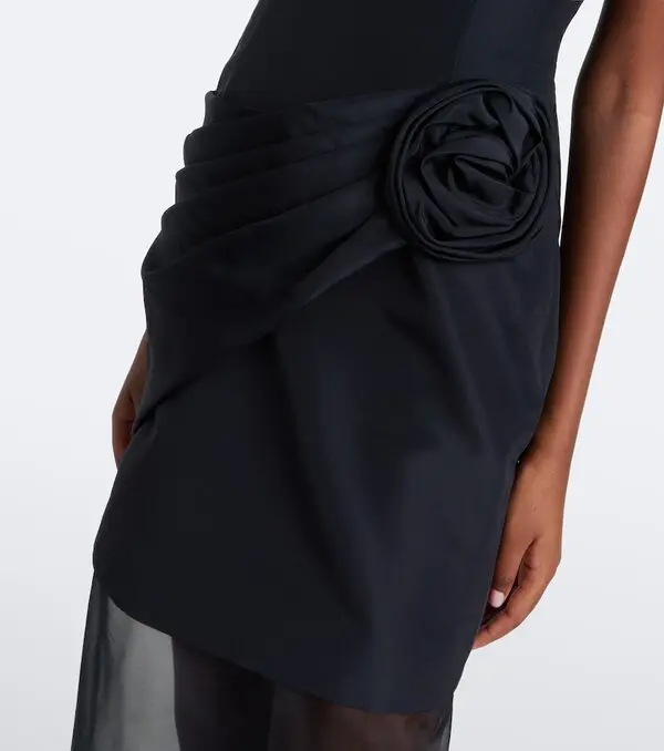 Carolina Herrera Silk Faille And Organza Bustier Gown
