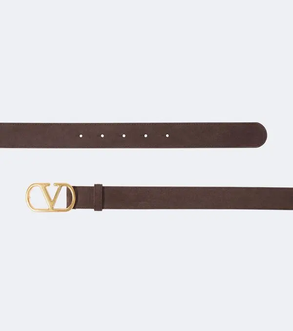 Valentino Garavani Vlogo Suede Belt
