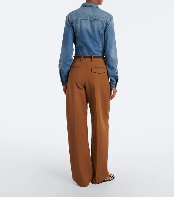 TOD'S Cotton Wide-leg Trousers