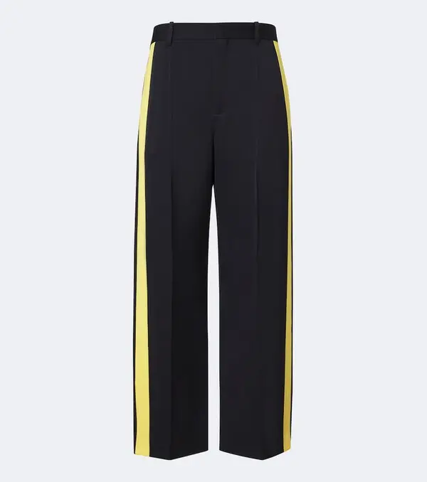 Loewe Wool Wide-leg Pants - Blue