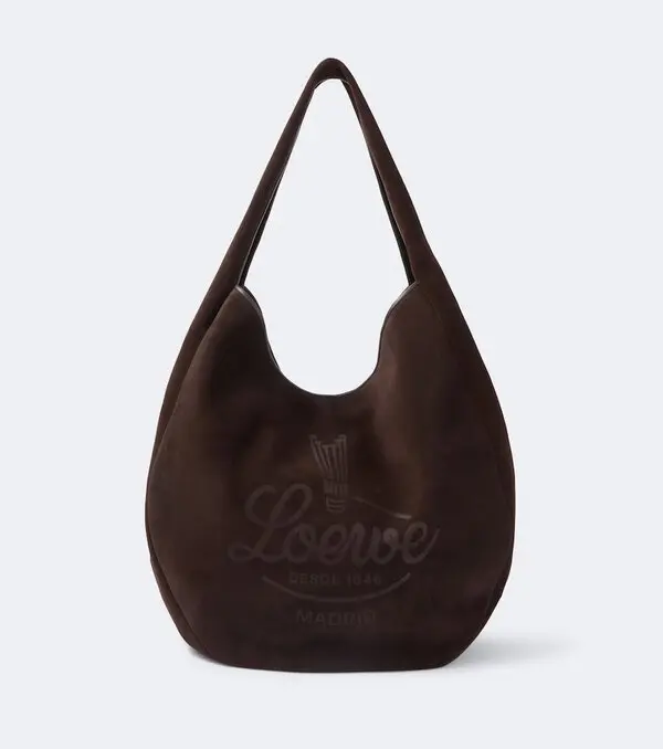 Loewe Suede Shoulder Bag - Brown