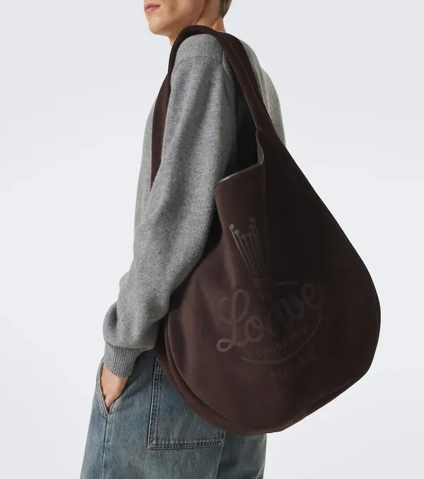 Loewe Suede Shoulder Bag