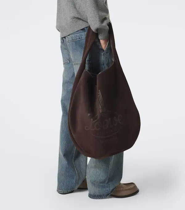 Loewe Suede Shoulder Bag
