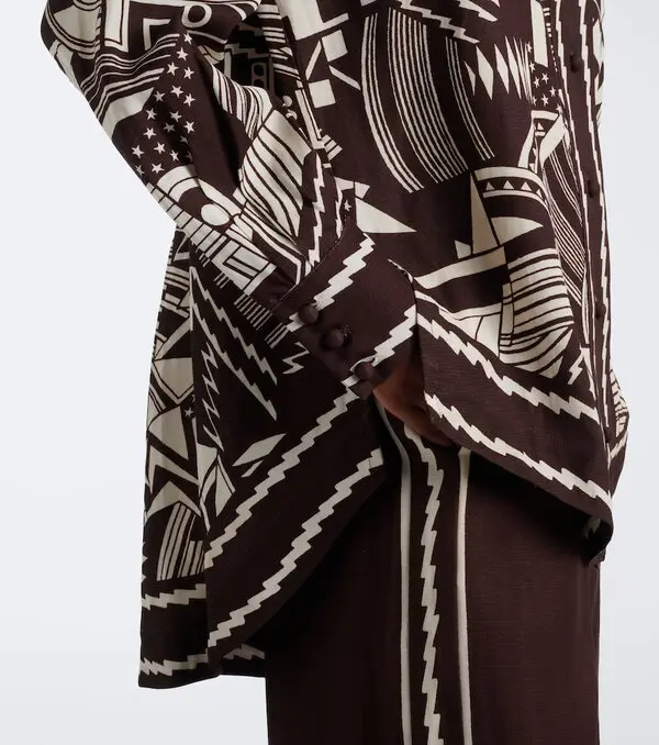 ALEMAIS Al�mais Lori Printed Cotton Poplin Shirt