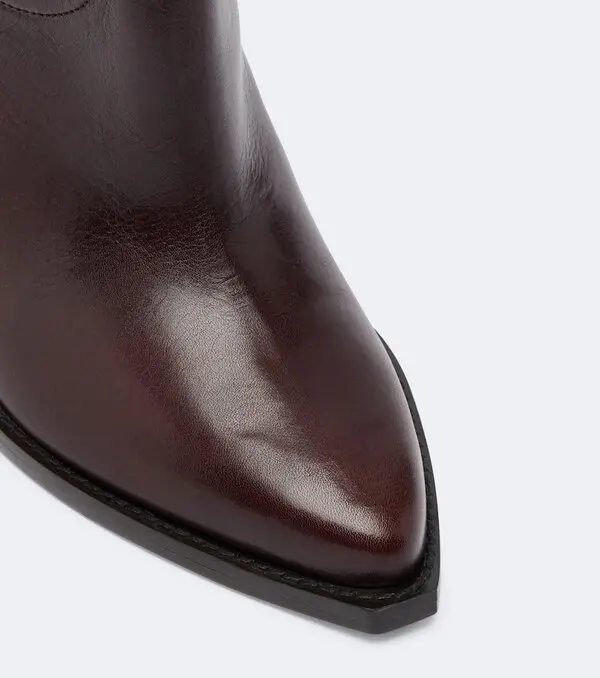 Isabel Marant Étoile Leyane Leather Cowboy Boots - Brown