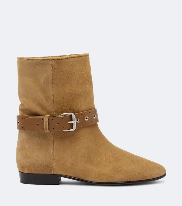 Isabel Marant Étoile Reena Suede Ankle Boots - Beige